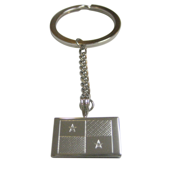 Kiola Designs | Accessories | Silver Toned Etched Panama Flag Pendant ...